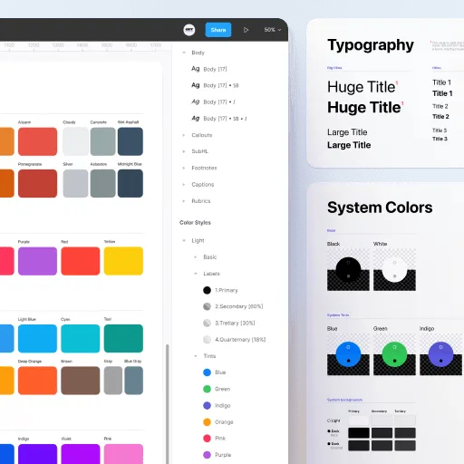 iOS UI Kit: Figma Design System for Mobile Applications