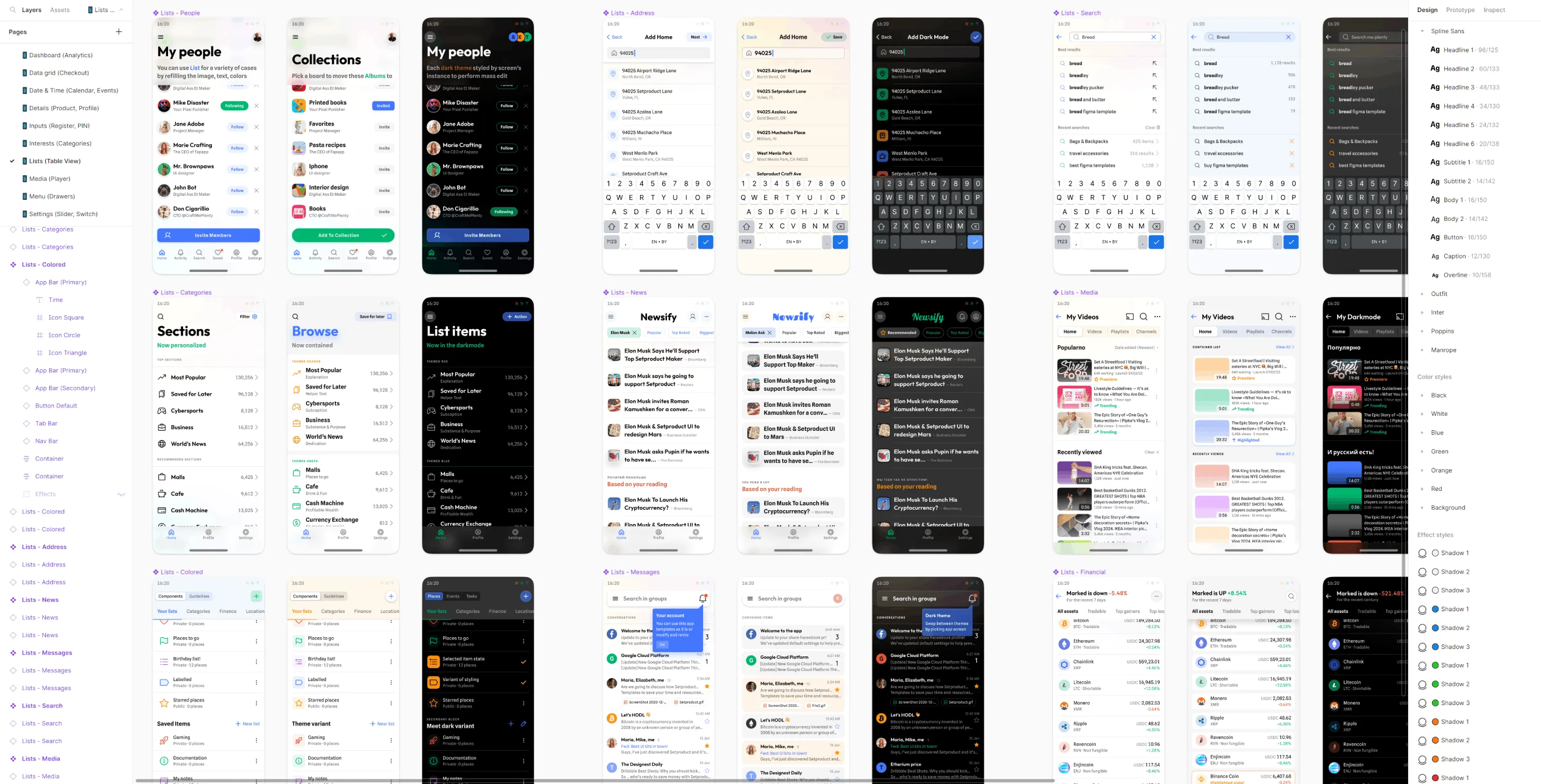 Figma Mobile X UI kit – iOS & Android app templates