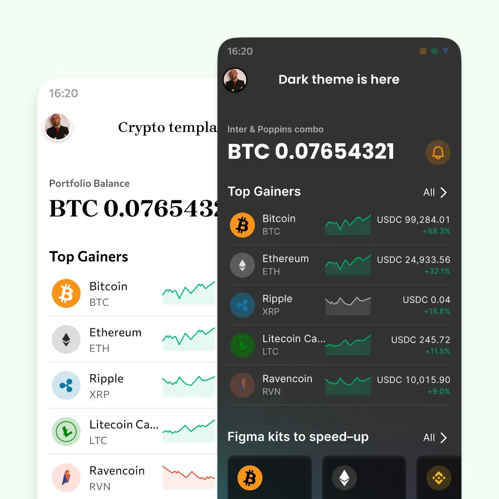 Figma Mobile X UI kit – iOS & Android app templates