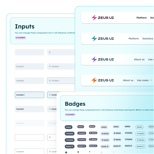 Zeus UI Kit — Figma website templates & landing page design system
