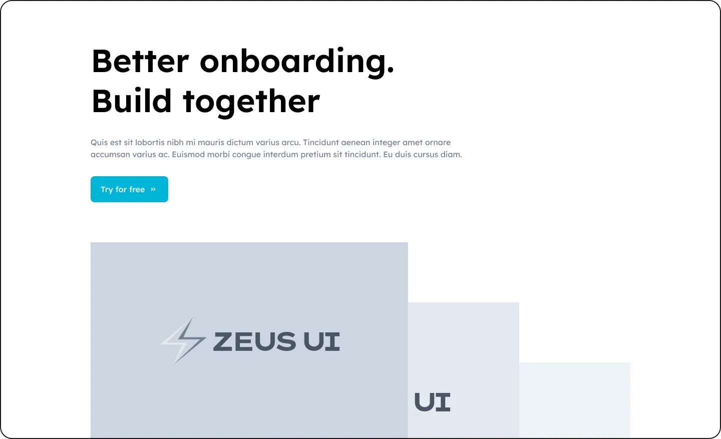 Zeus UI Kit — Figma website templates & landing page design system