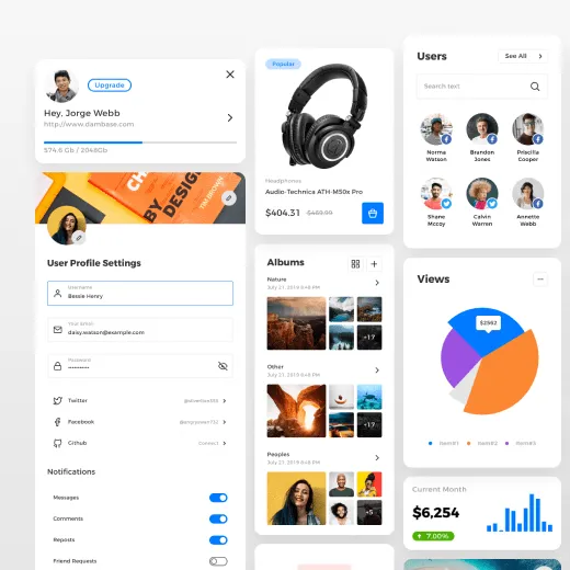 Neolex UI kit - Figma dashboard design system