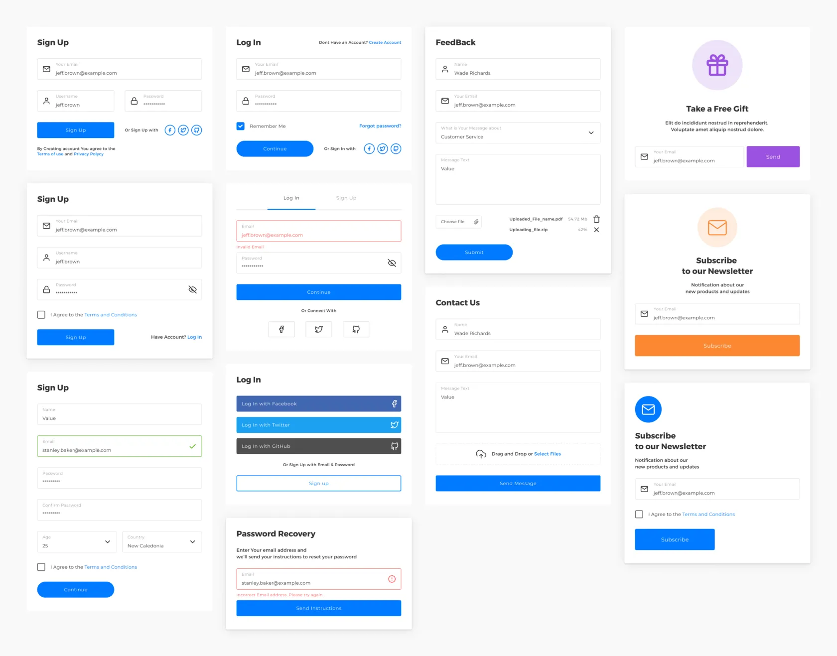 Neolex UI kit - Figma dashboard design system