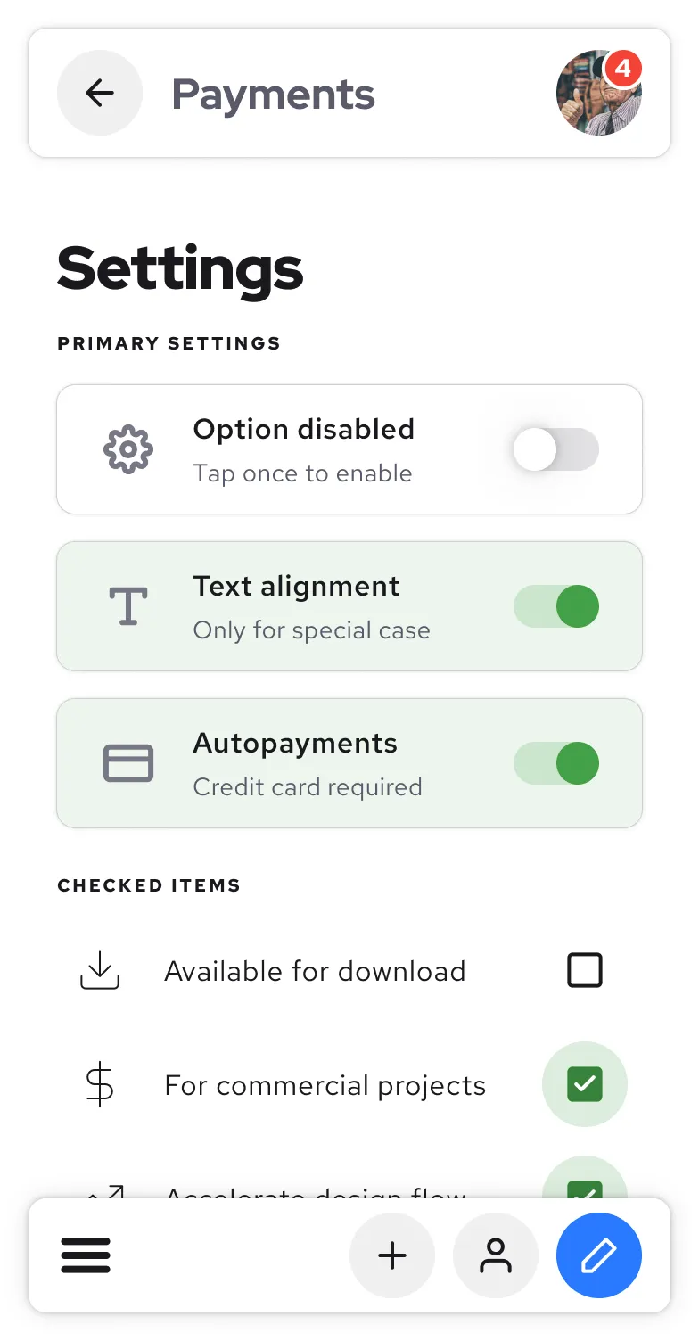 Figma dashboard UI kit - S8 design system for mobile & desktop