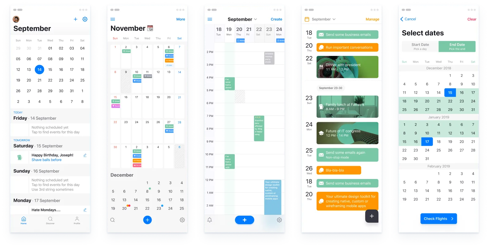 Figma iOS UI kit with 240 mobile app templates