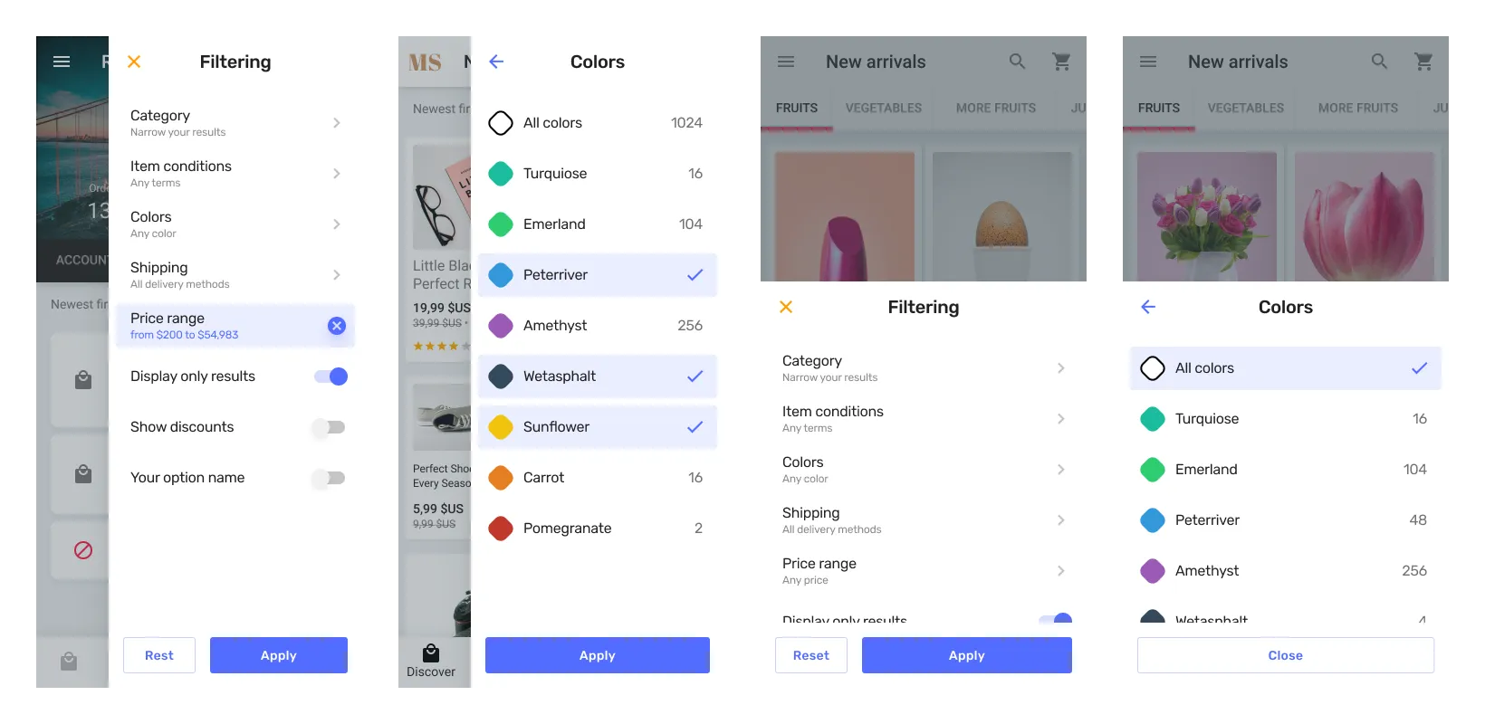 Figma Android UI kit - mobile app templates