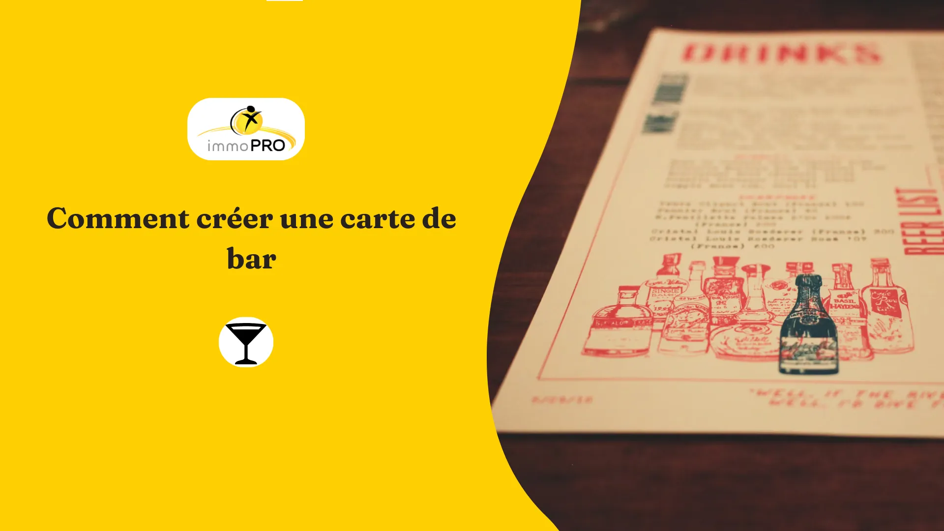 Comment créer une carte de bar