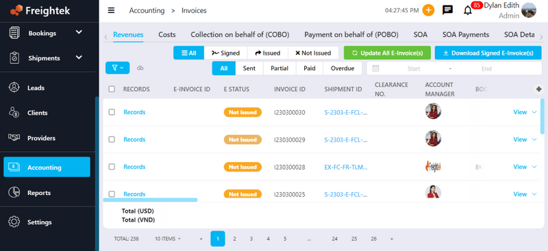 Freightek: Phần Mềm Freight Forwarder | Nền Tảng Doanh Nghiệp Logistics