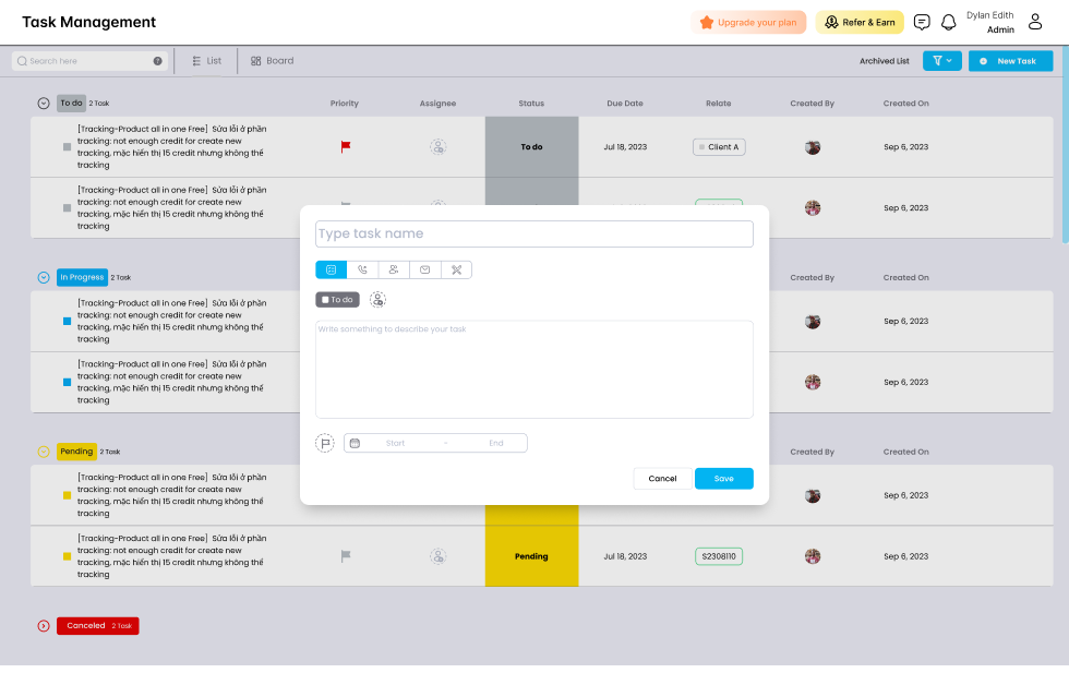 Mutual Workspace & Tasks