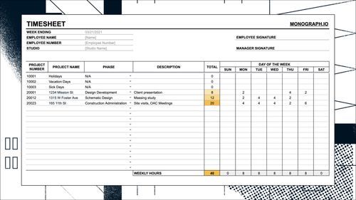 Architect Invoice Template - Monograph