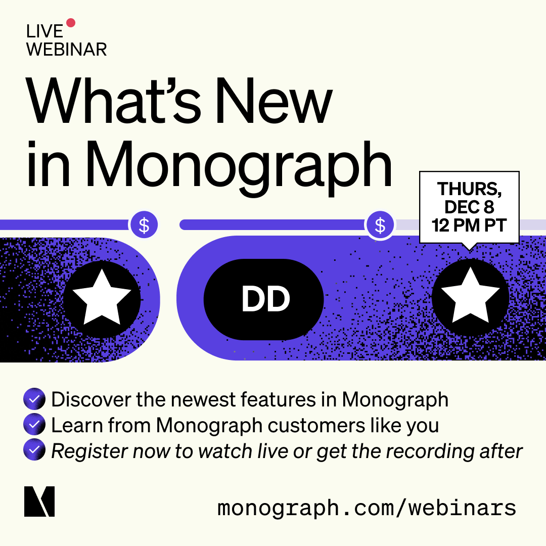 Make Better Proposals Using Data in Monograph - Monograph webinar
