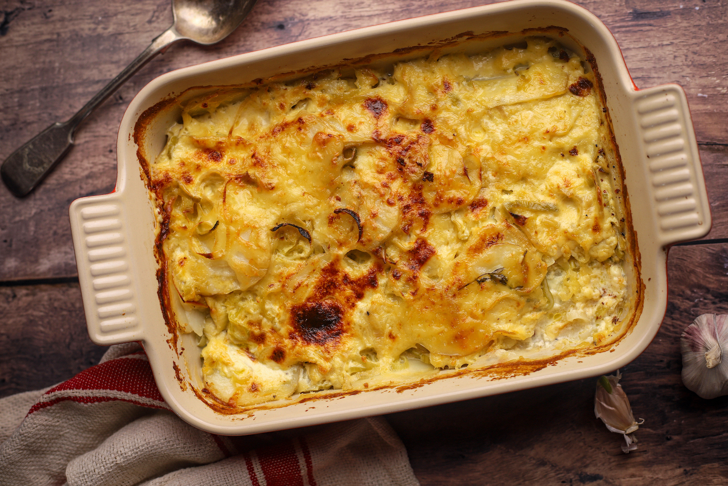 Cheesy Leek & Potato Gratin | Wonky Box Recipe