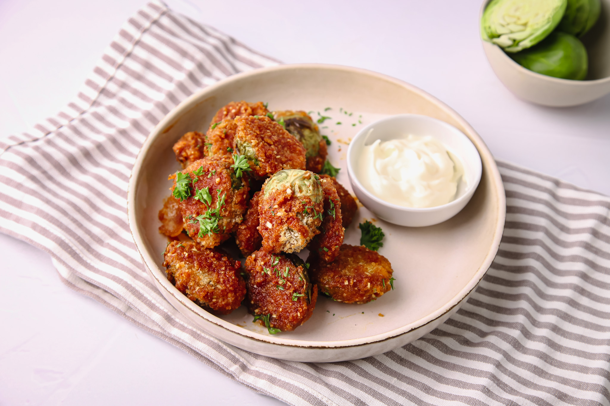 Crispy Brussels Sprouts "Wings" | Wonky Box Recipe