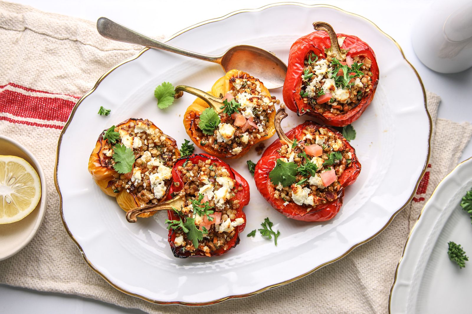 Middle Eastern Style Stuffed Capsicums | Wonky Box Recipe