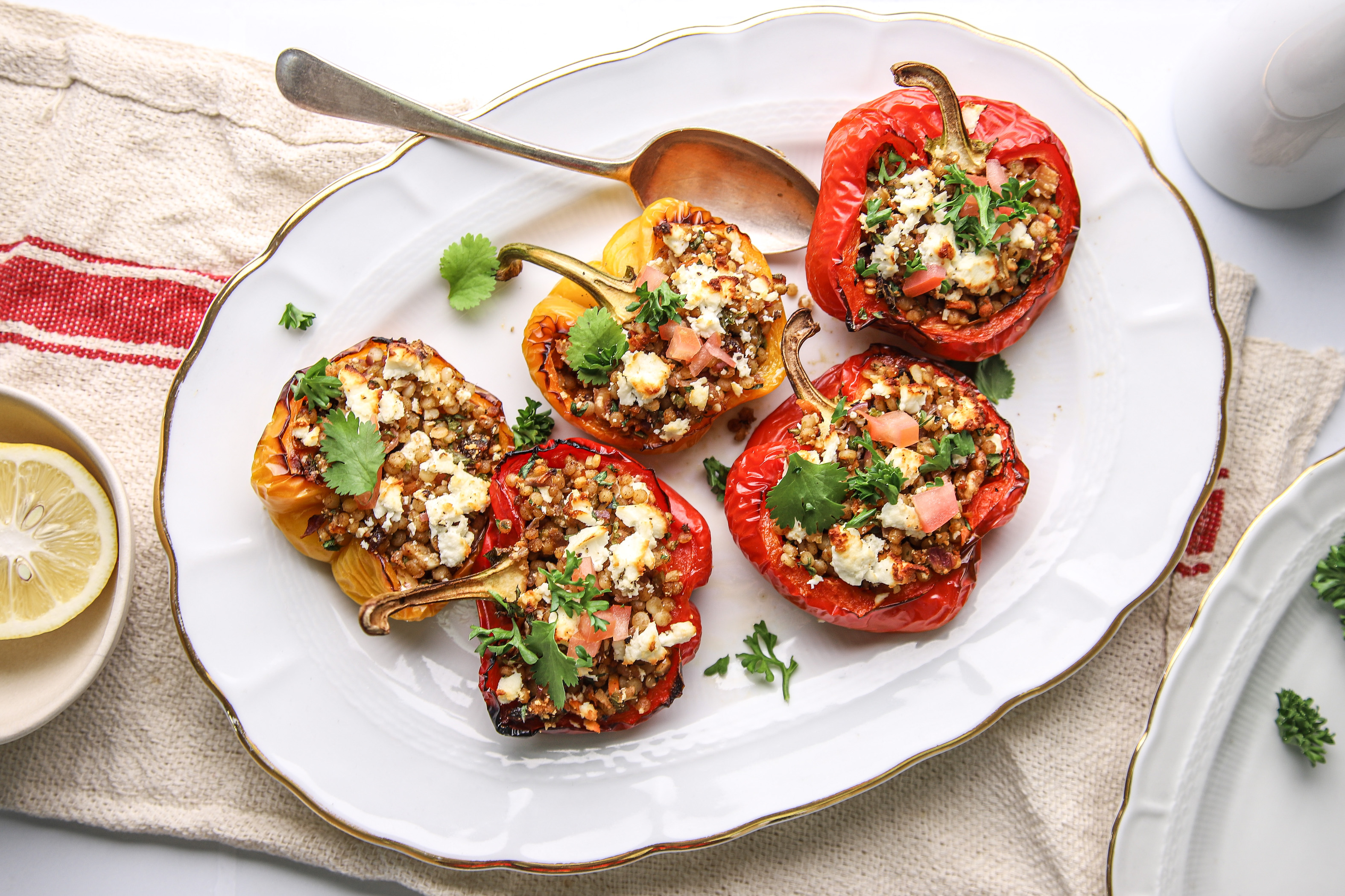 Middle Eastern Style Stuffed Capsicums | Wonky Box Recipe