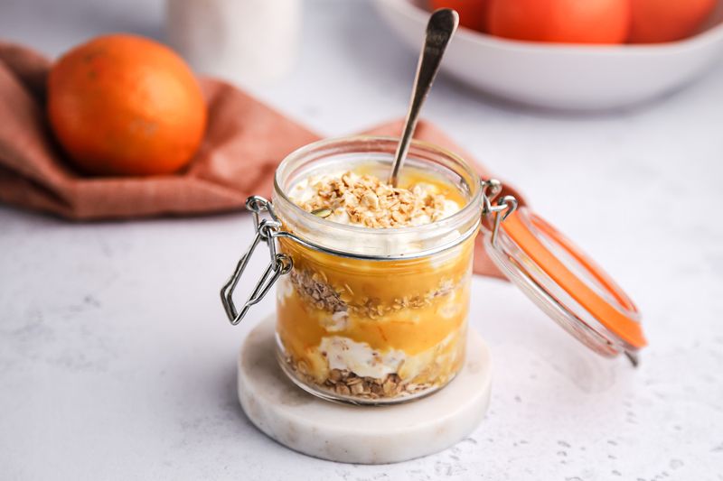 Tangelo Curd Breakfast Parfait | Wonky Box Recipe
