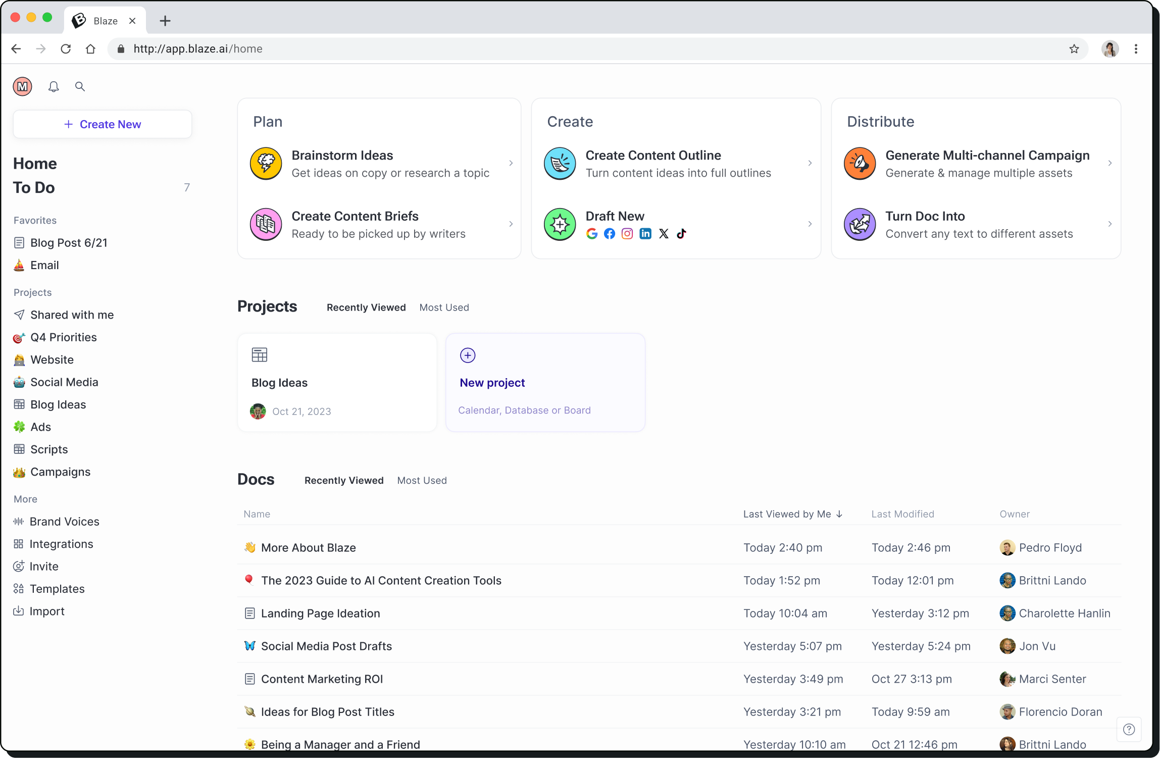 Blaze | The AI Tool for Teams of One