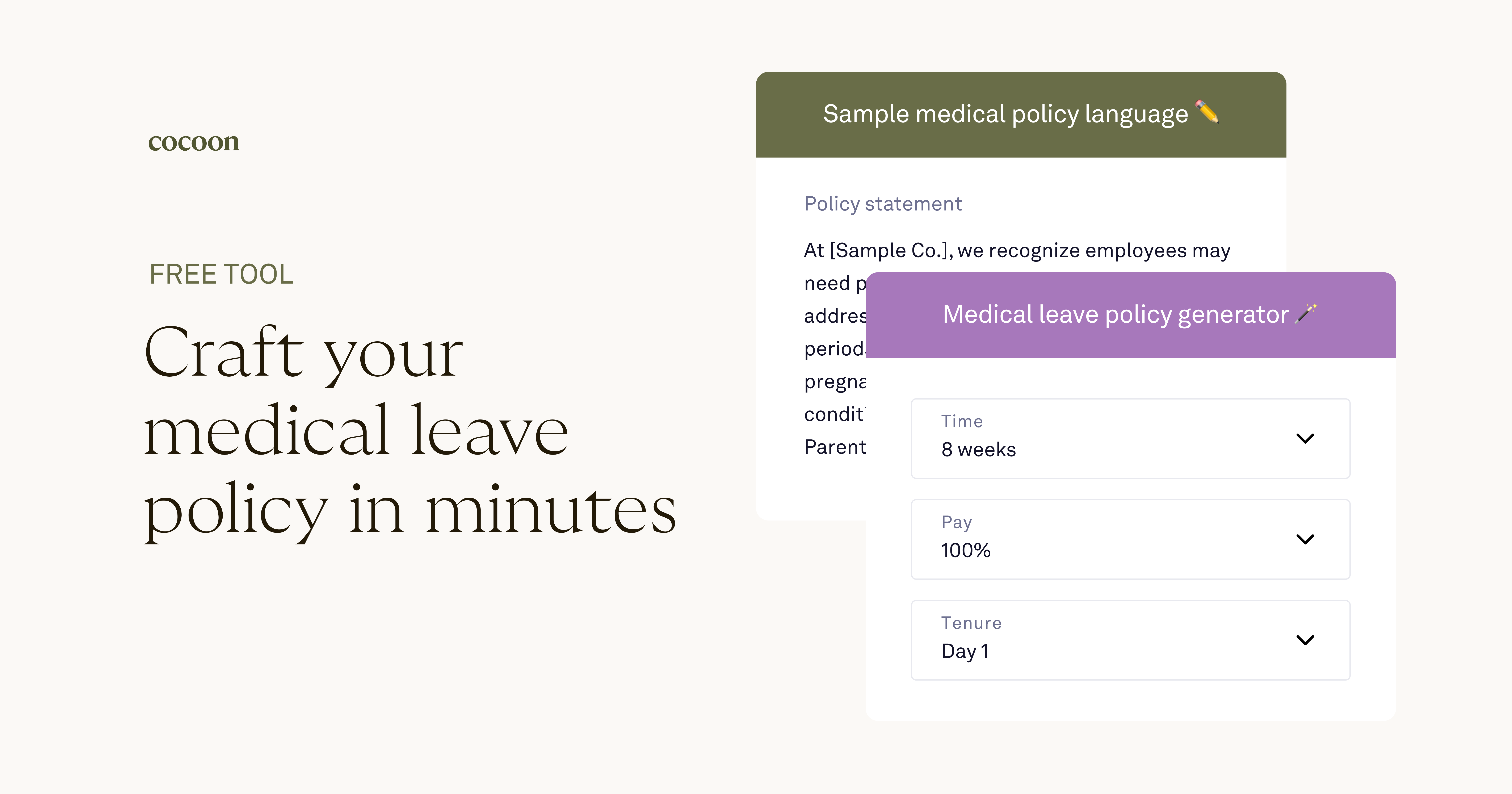 FMLA compliant medical policy template generator