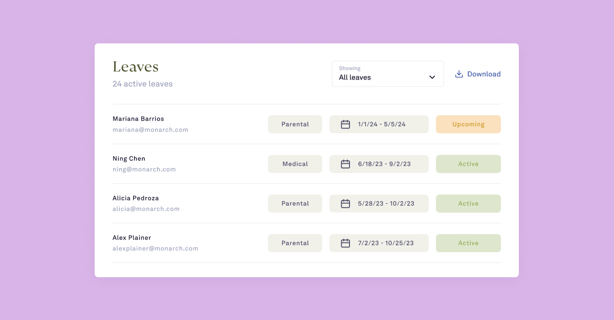 Cocoon leave management product updates April 2022