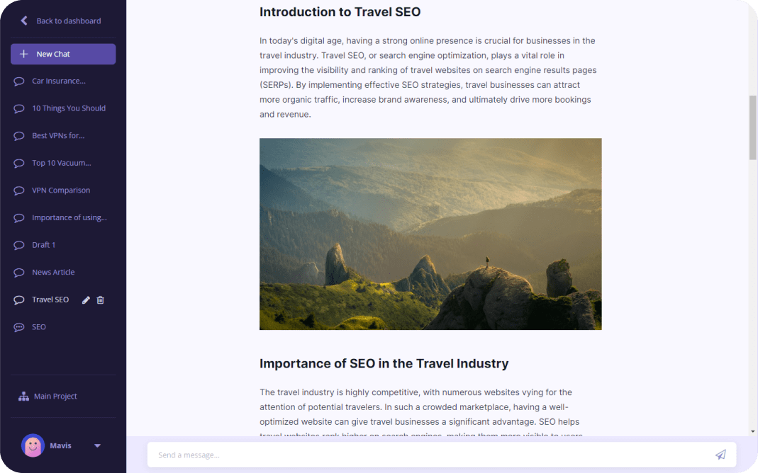 Mavis AI - Enterprise AI For Publishers, Affiliates & Marketing Teams