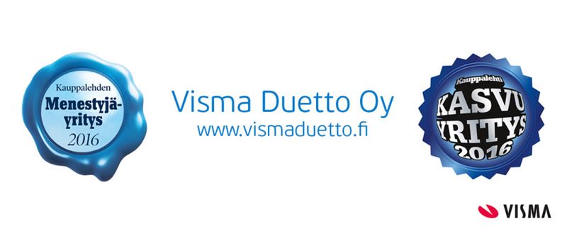 Perintäalalla toimiva Visma Duetto Oy on luokiteltu sekä kasvuyritykseksi että toimialansa ...