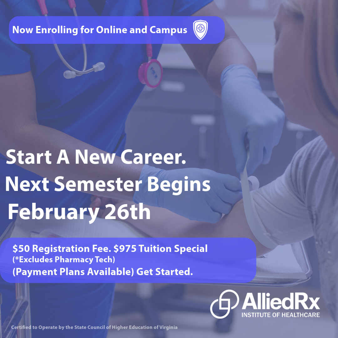 #1 Best Healthcare Campus Courses in Richmond, Virginia- AlliedRx ...