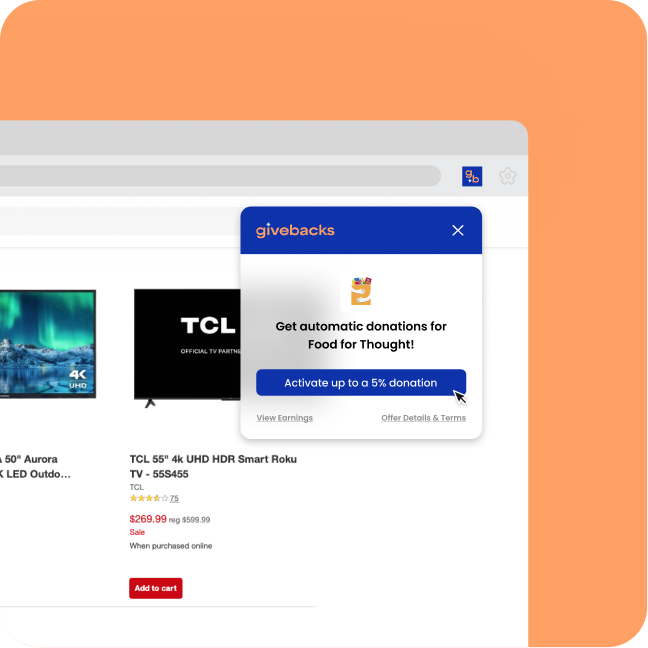 Givebacks - Passive donations for your nonprofit