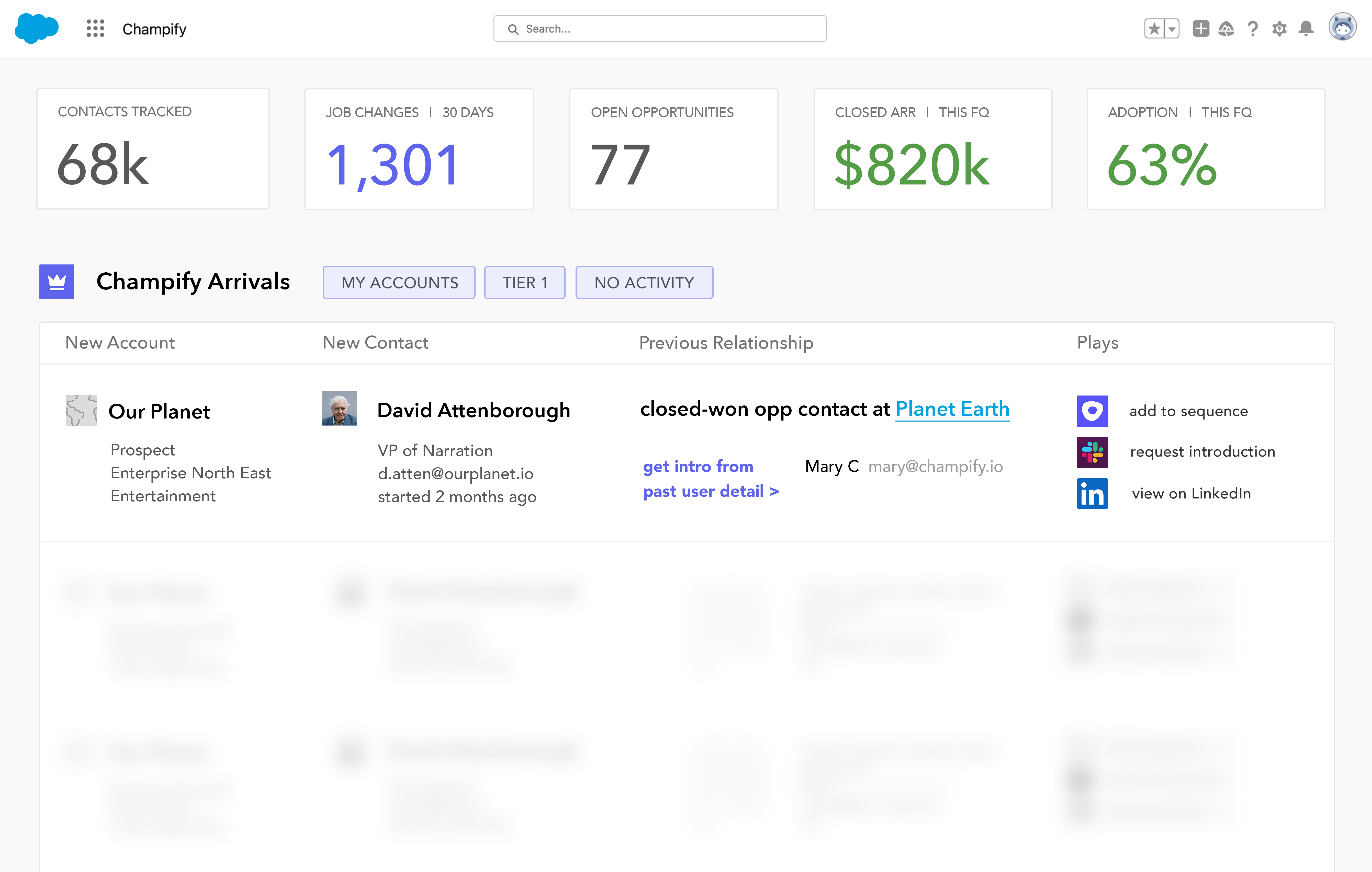 Champify - Track Job Changes