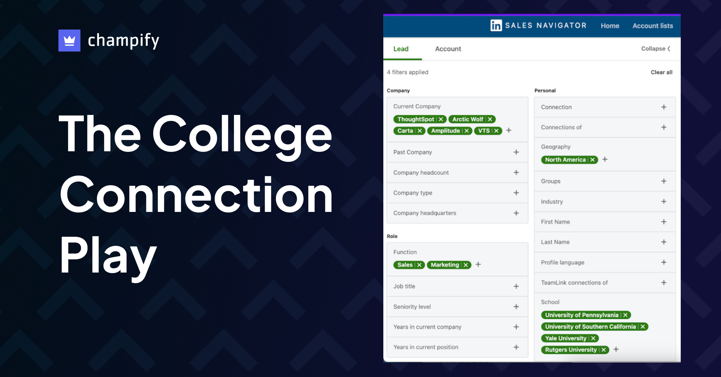Turn college connections into warm conversations