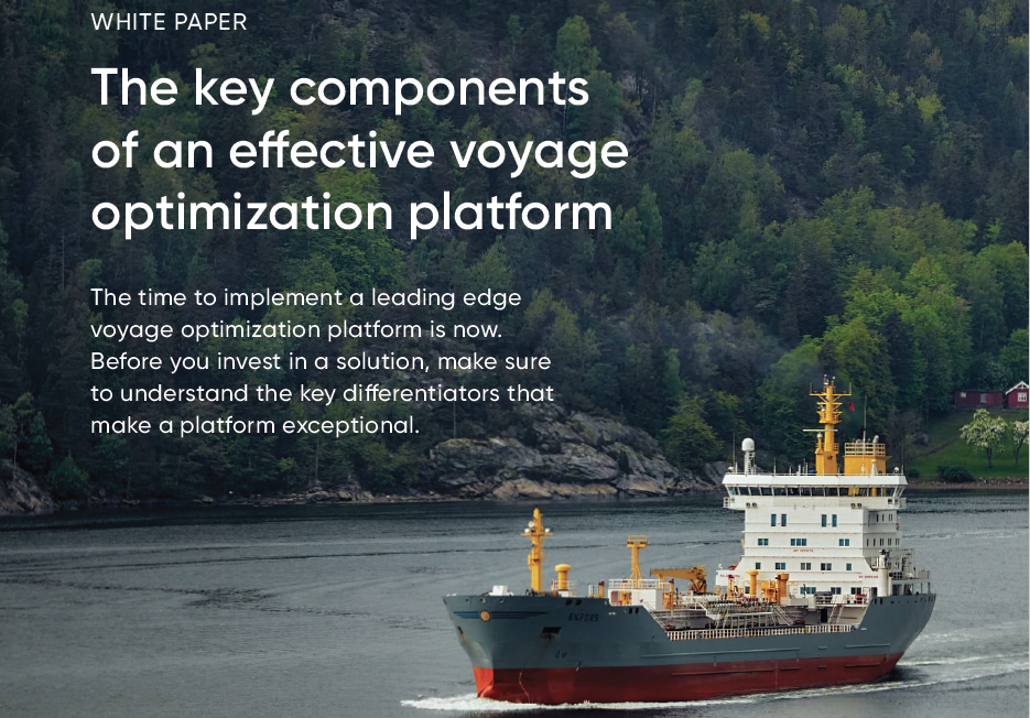 White paper: The key components of an effective voyage optimization platform