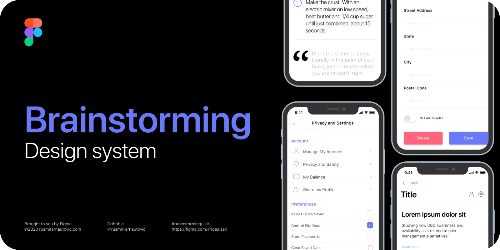 Top 20 Free Figma Templates for Design System, Dashboard, or App