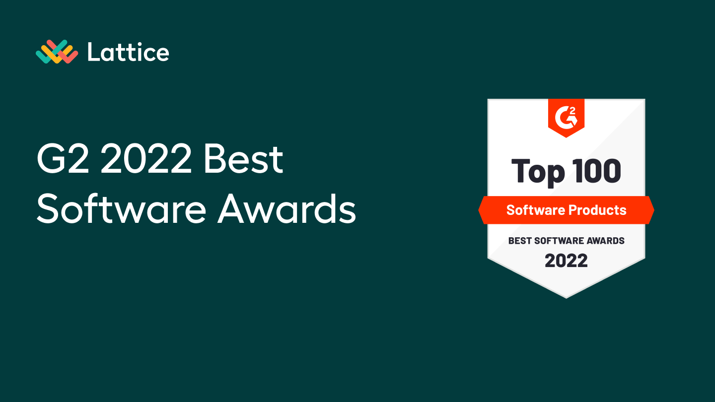 Lattice Wins G2 2022 Best Software Award | Lattice
