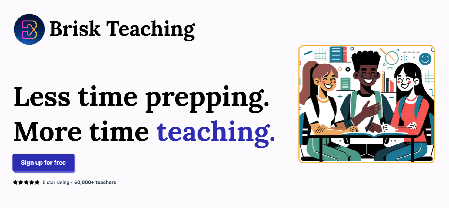 Brisk Teaching - Free AI tool for Teachers