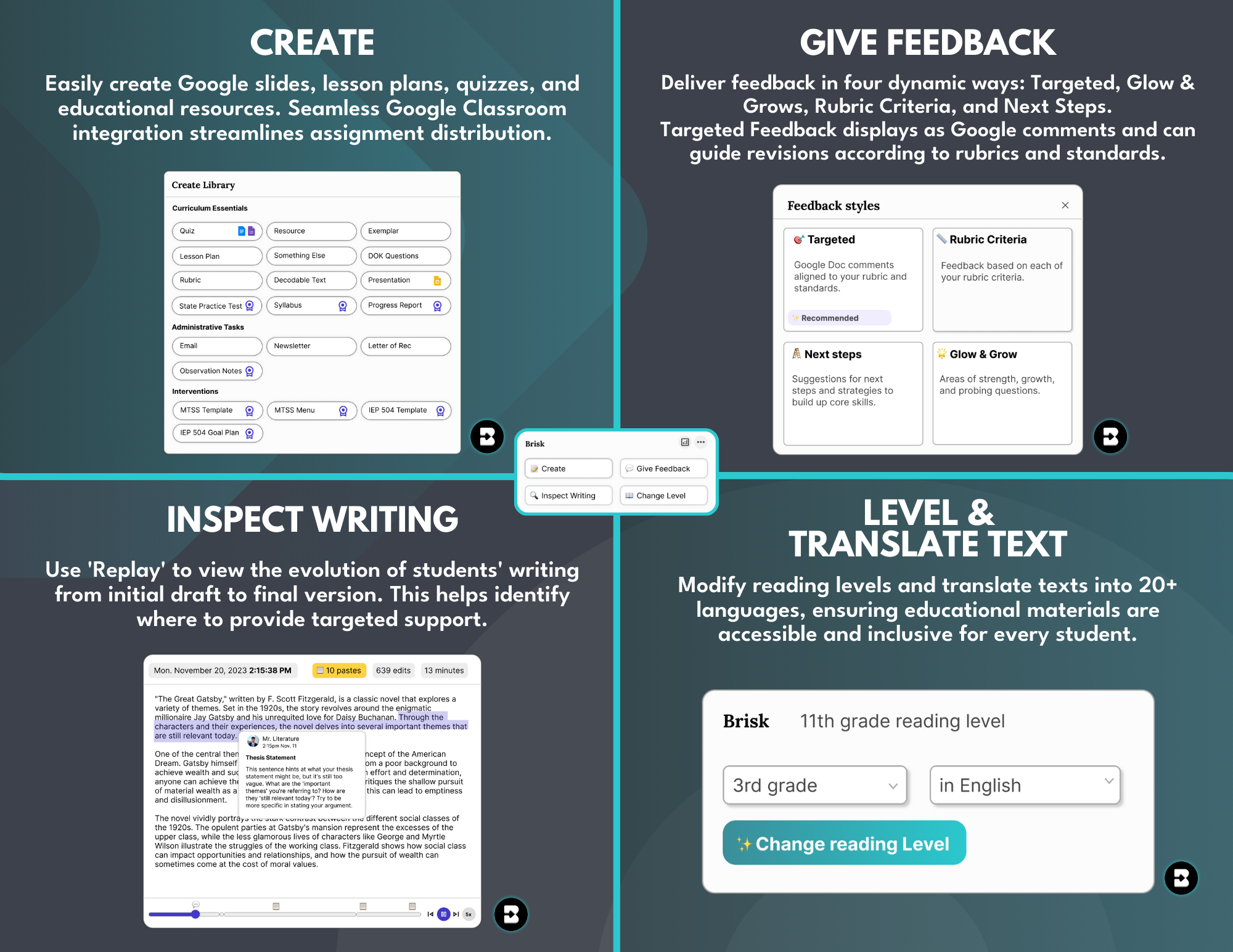 Brisk Teaching Professional Development Resources