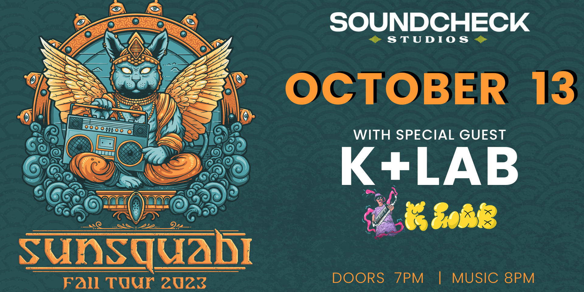 SunSquabi with K+ Lab at Soundcheck Studios, Oct 13, 2023