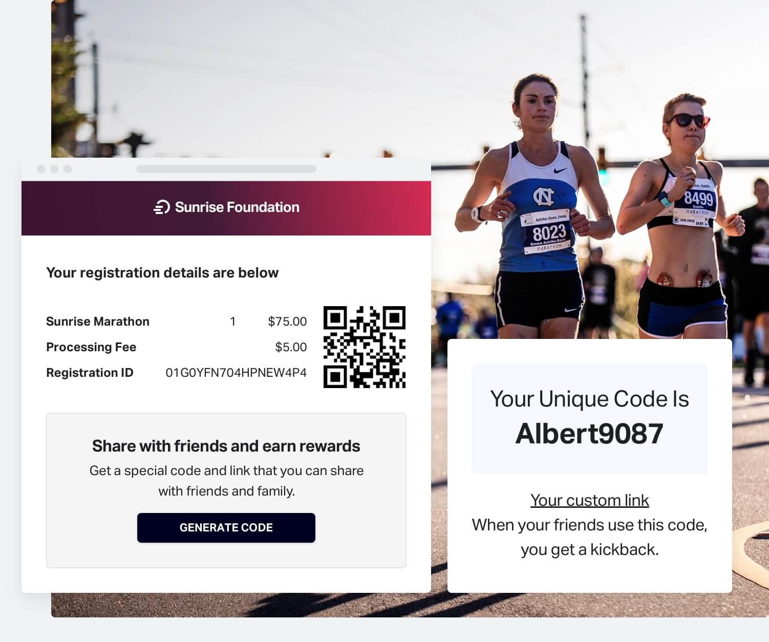 RedPodium Ambassador Program | Reward Registrants For Sharing Your Event