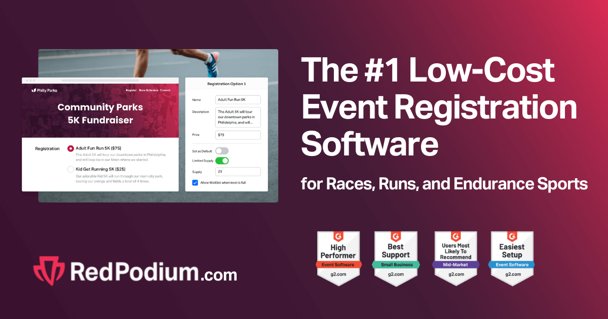 RedPodium | #1 Low-Cost Event Registration Software for Races, Runs ...