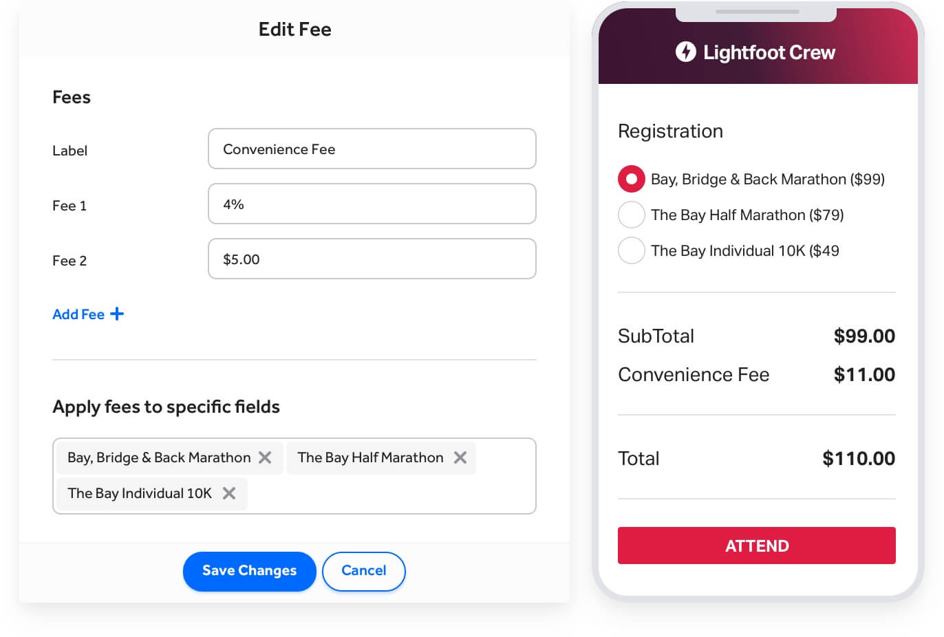 RedPodium Convenience Fee Control | Take Charge of Your Fees