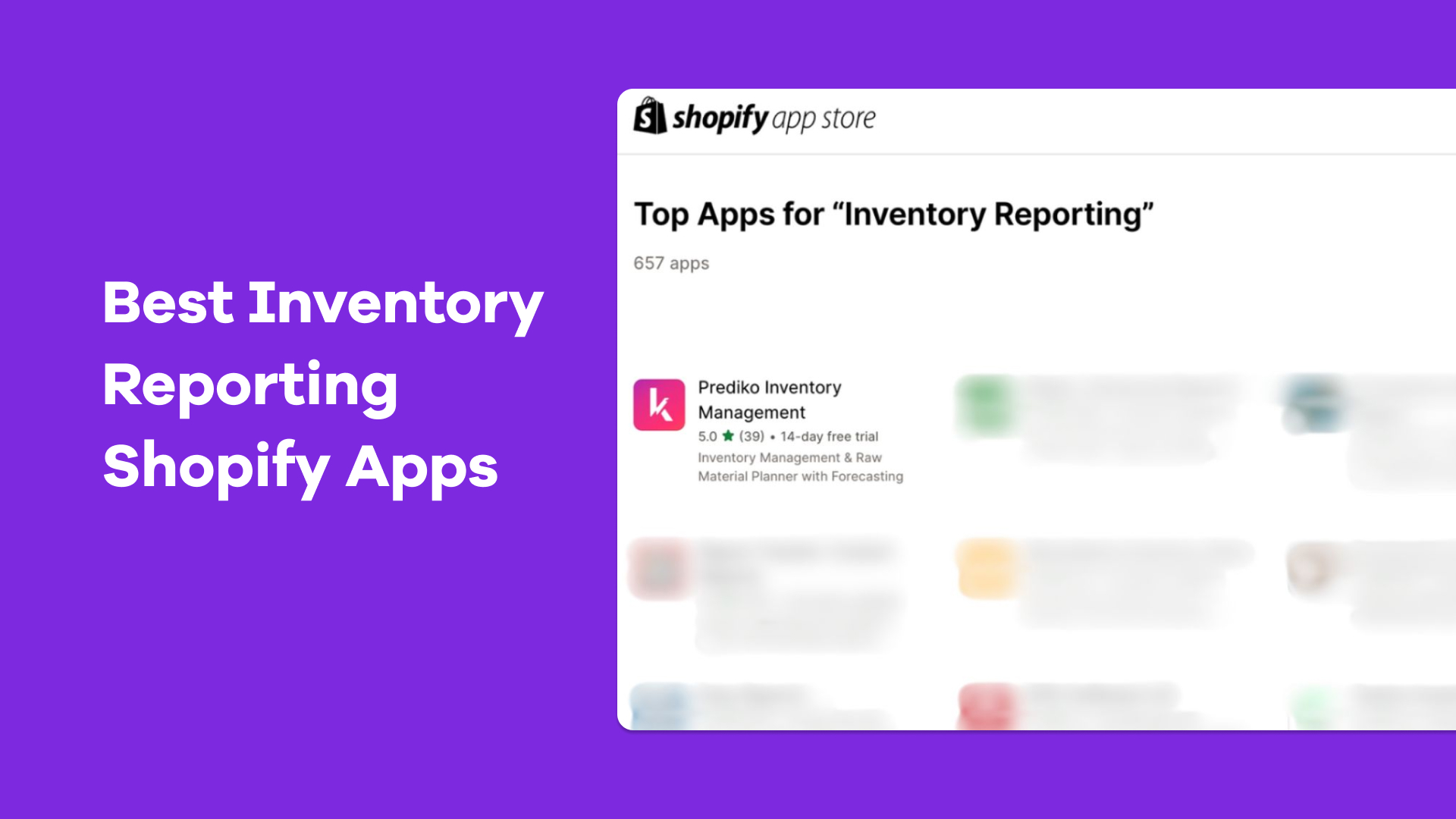 Top 10 Inventory Reporting Shopify Apps | Why Prediko Wins