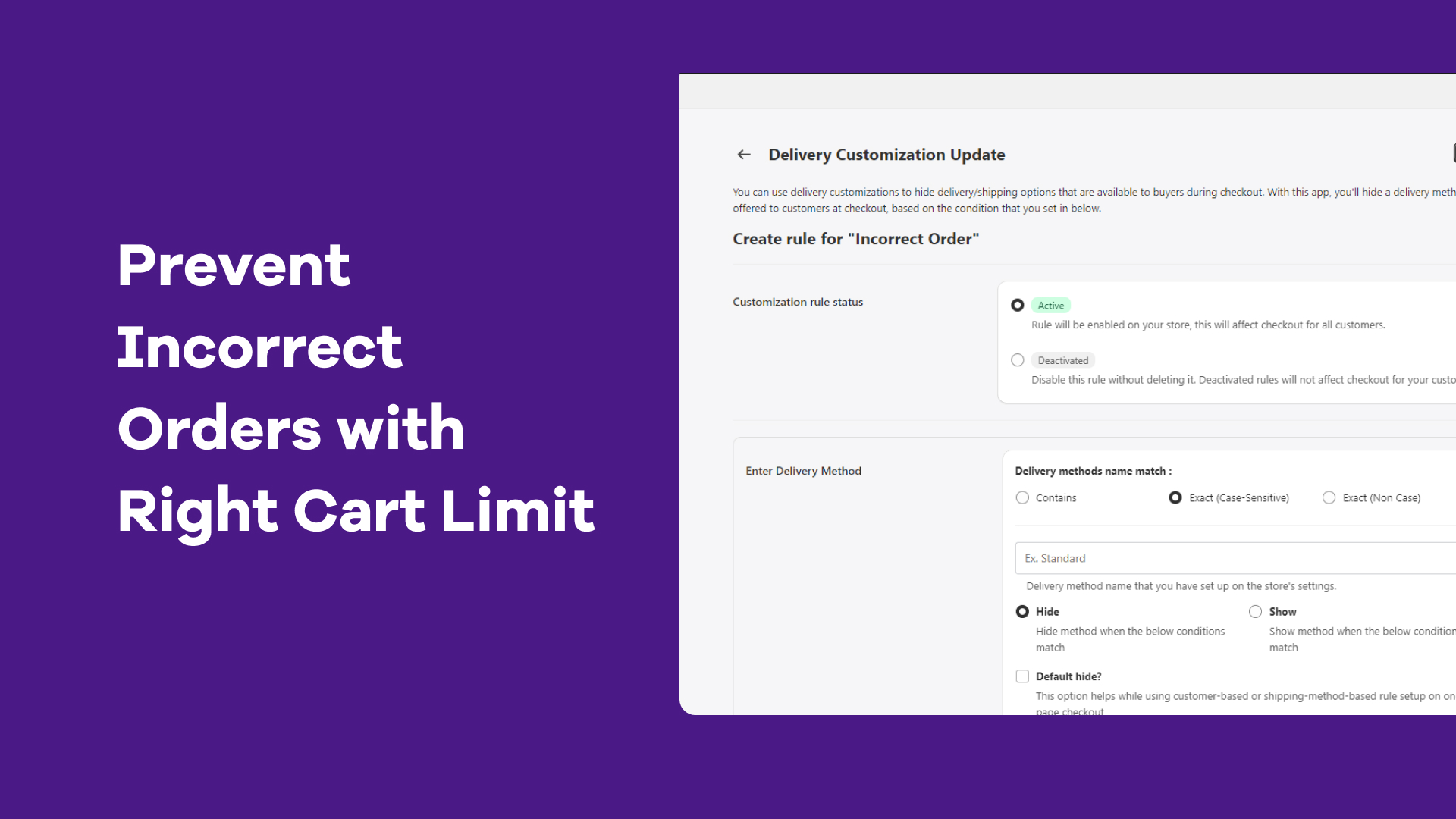 How to Prevent Incorrect Orders in Shopify with Cart Limits