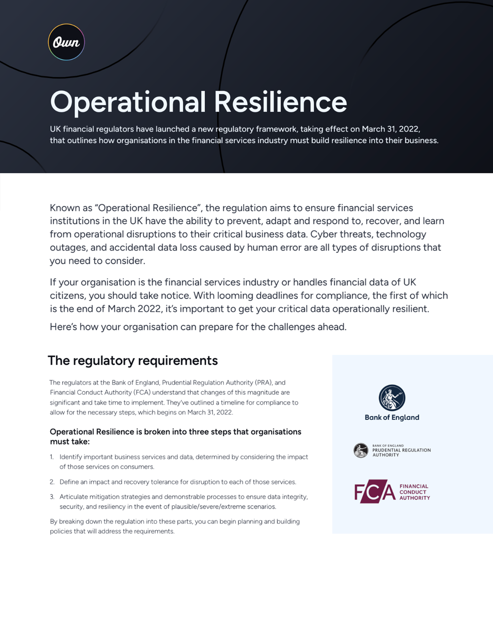 Operational Resilience