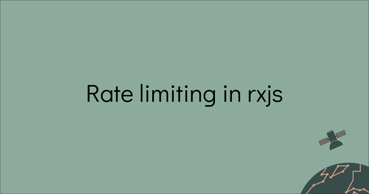 Ratenbegrenzung in rxjs