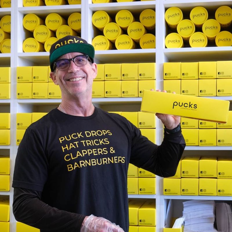 A Slapshot of Happiness to the Face | Pucks Cookies & Treats