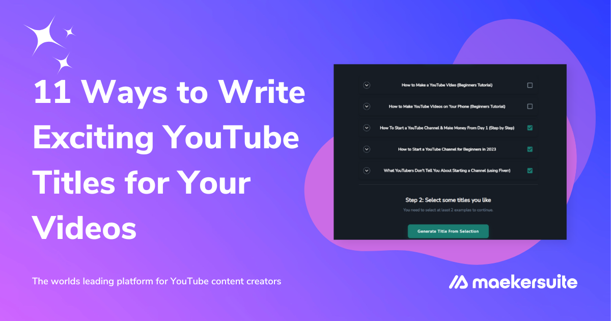 11 Ways to Write Exciting YouTube Titles for Your Videos