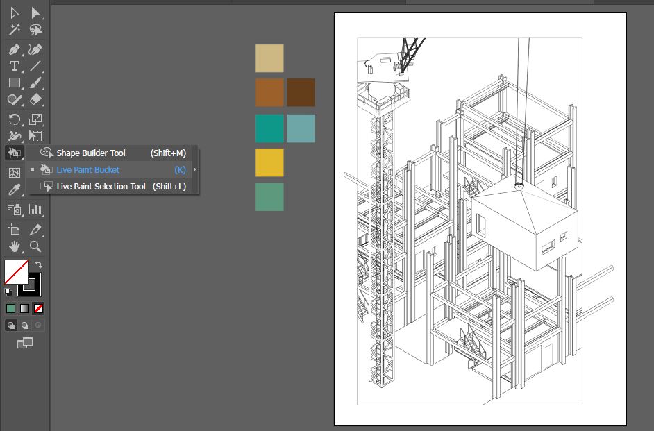 How to Add Colour to a Line Drawing in Adobe Illustrator