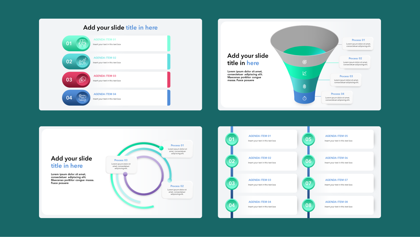 Our free template with 20+ infographics and 50+ icons!
