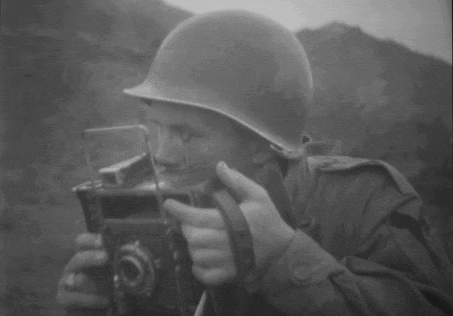 During the World War II, many photographers were documenting actions on ...