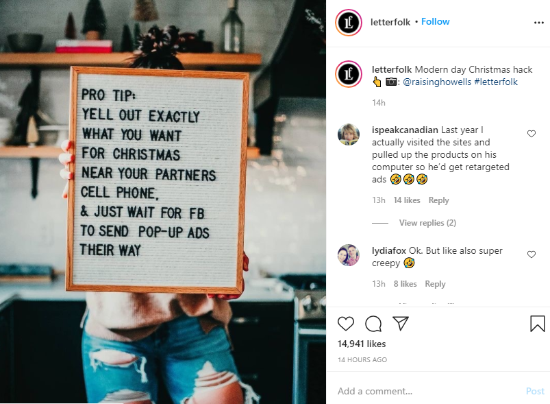 christmas posts instagram