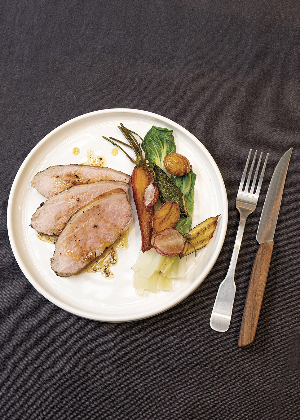 Quasi de veau aux légumes de printemps