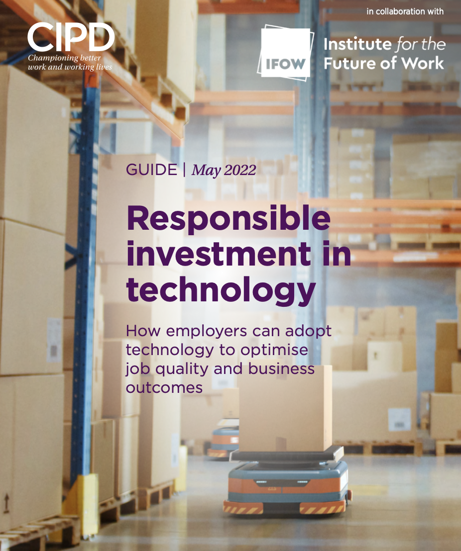 CIPD guidance on responsible use of technology at work - IFOW